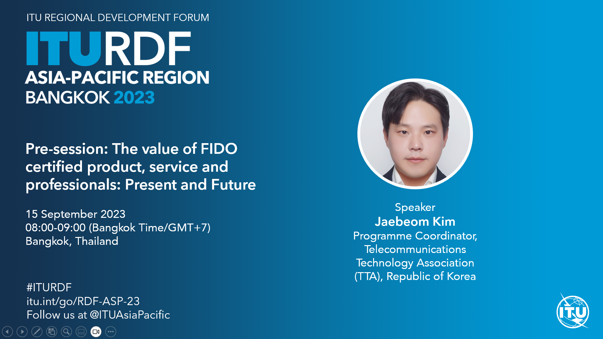 Pre-session: “Overview of FIDO passwordless authentication and its FIDO ...