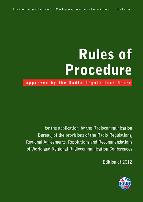 Rules of Procedure (IFRB / RRB)