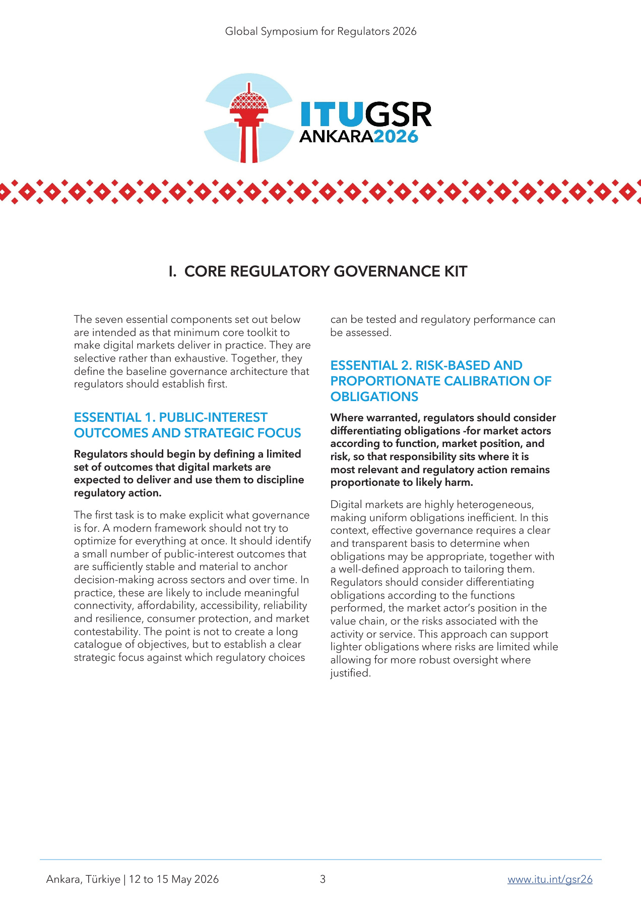 GSR-26 Best Practice Guidelines